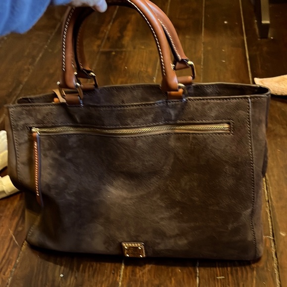 Dooney & Bourke | Bags | Dooney And Bourke Brown Suede Tmoro Bag | Poshmark